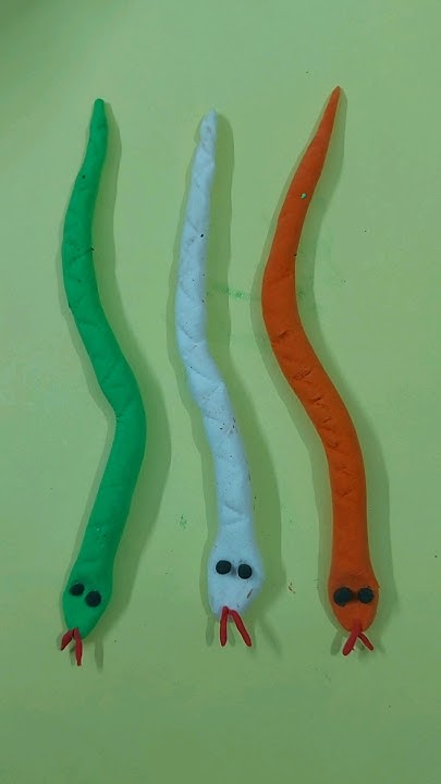 how to make snake || clay snake very easy|| #creative #craft #clay # ...