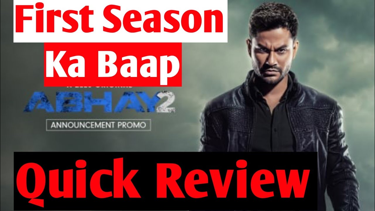 Abhay 2 Review! Quick Review of ZEE5original webseries Abhay season 2 ...