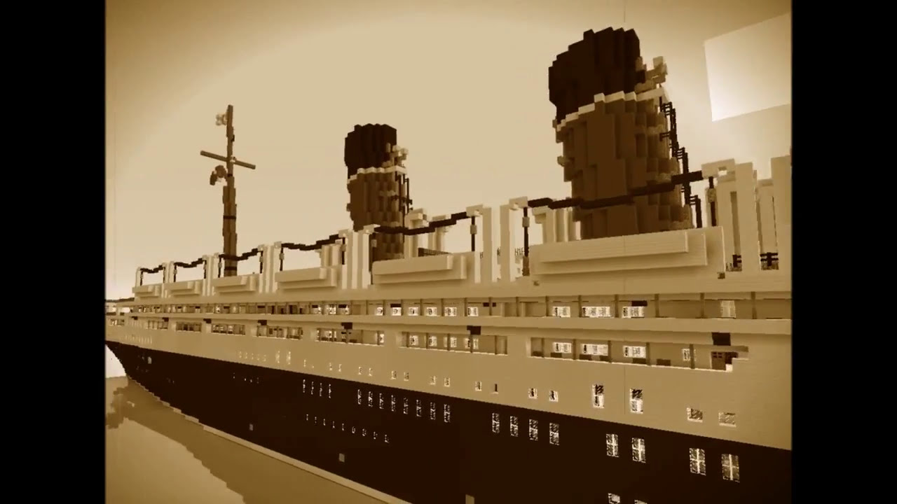 Minecraft: french ocean liner SS Fierte - YouTube