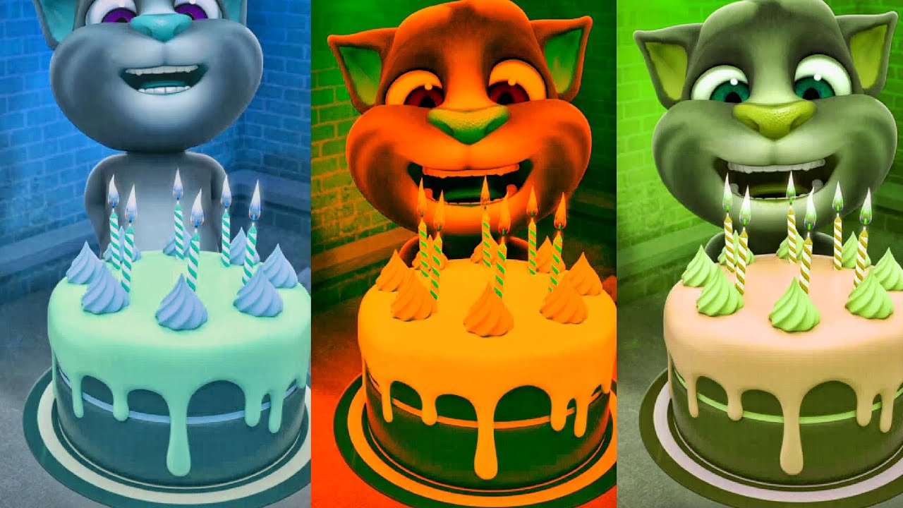 Talking Tom Cat 1 and 3 / Cartoon games kids video - YouTube