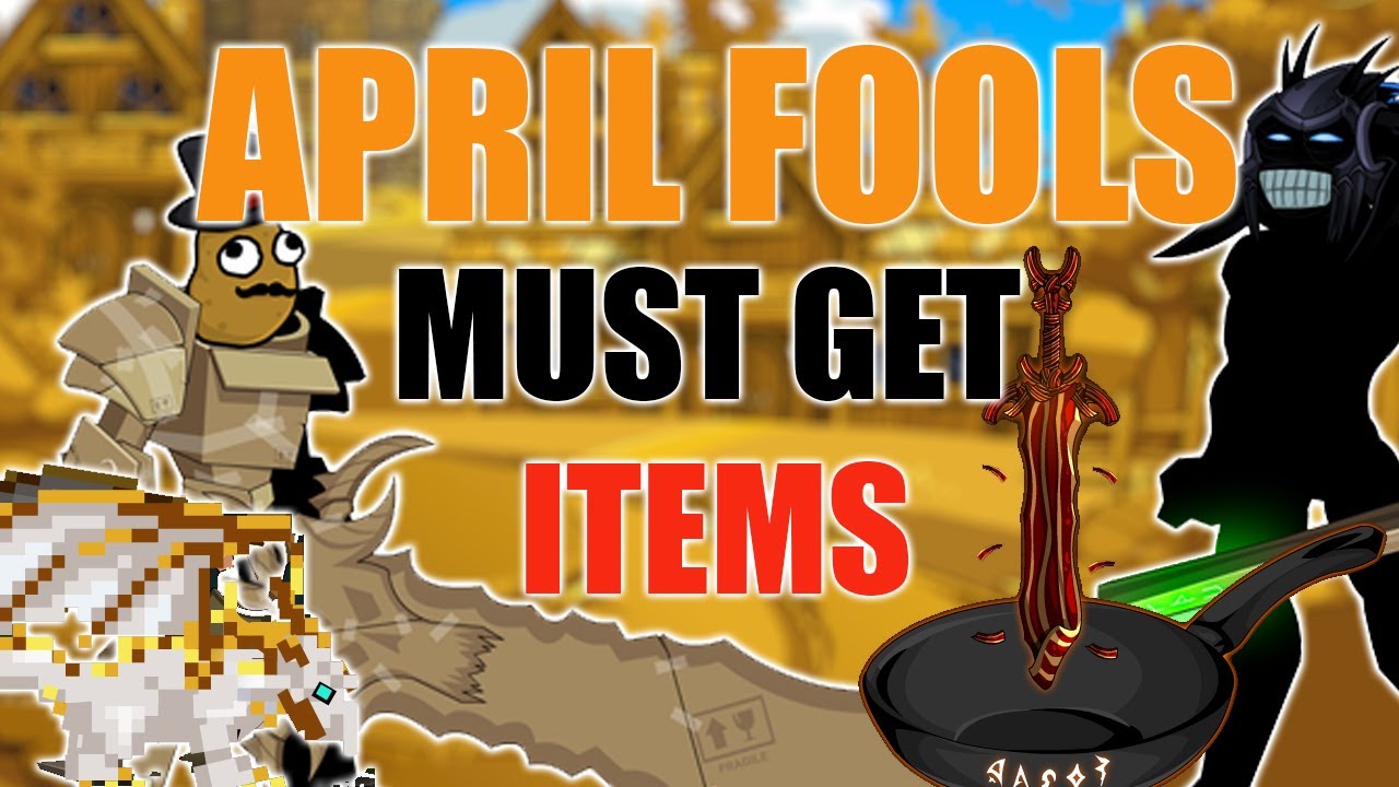 AQW Must Get April Fools Items | Boss Drops - Derp Gear - Char Page ...