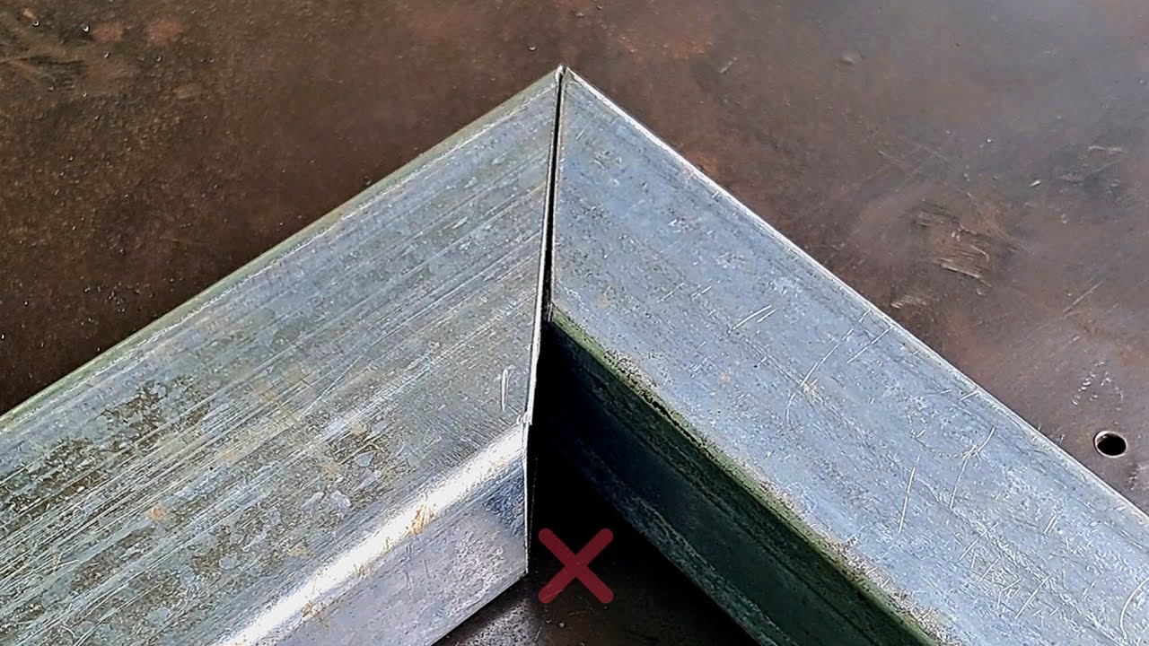 not everyone knows.! how to quickly cut 90 degree square tube - YouTube