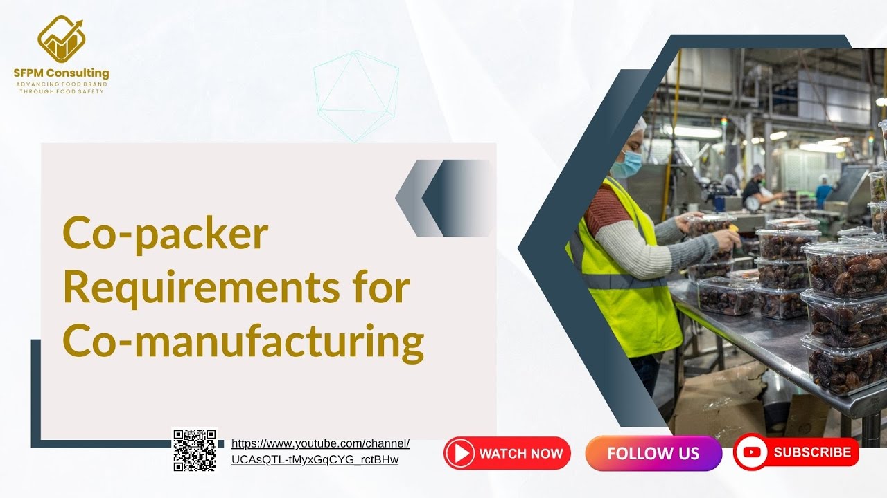 Co Packer Requirements for Co Manufacturing - YouTube