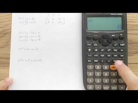 BİLİMSEL HESAP MAKİNESİ İLE DENKLEM ÇÖZME (BİRİNCİ DERECE , İKİNCİ DERECE. 3.DERECE DENKLEM ÇÖZME)