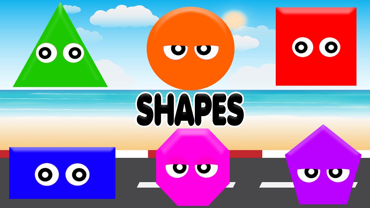 Learn Shapes Name | Shapes Name for kindergarten | Names Of Shapes ...