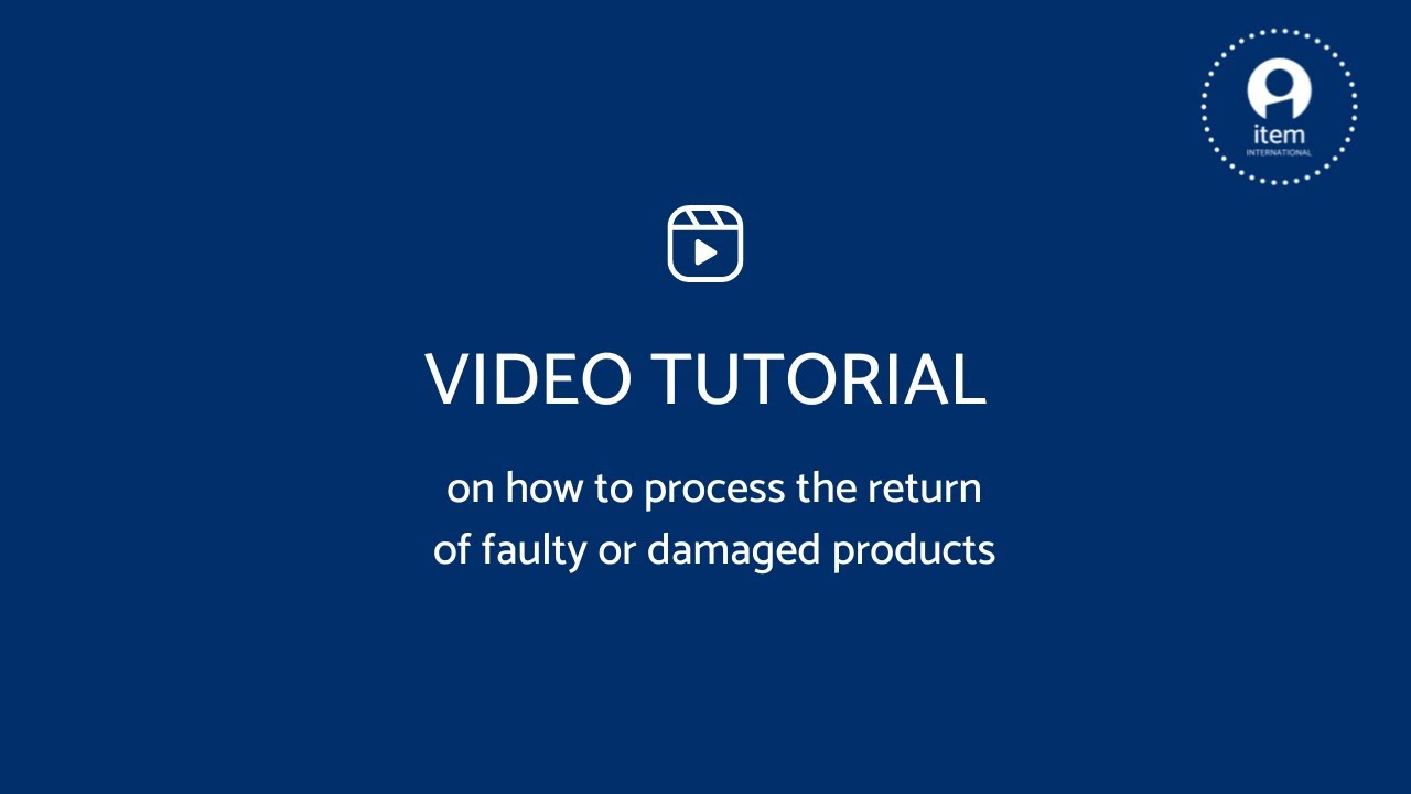 RETURNS TUTORIAL | How to process returns of faulty or damaged products ...