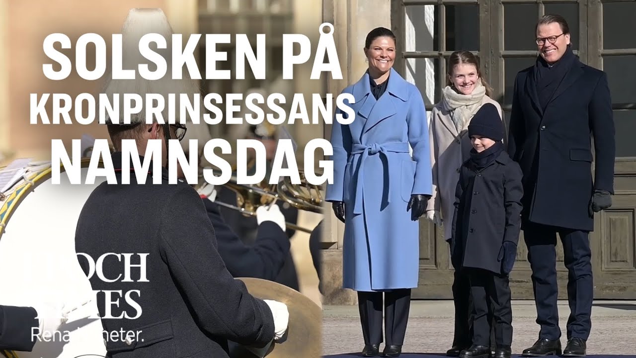 Ett soligt firande på Kronprinsessans namnsdag - YouTube