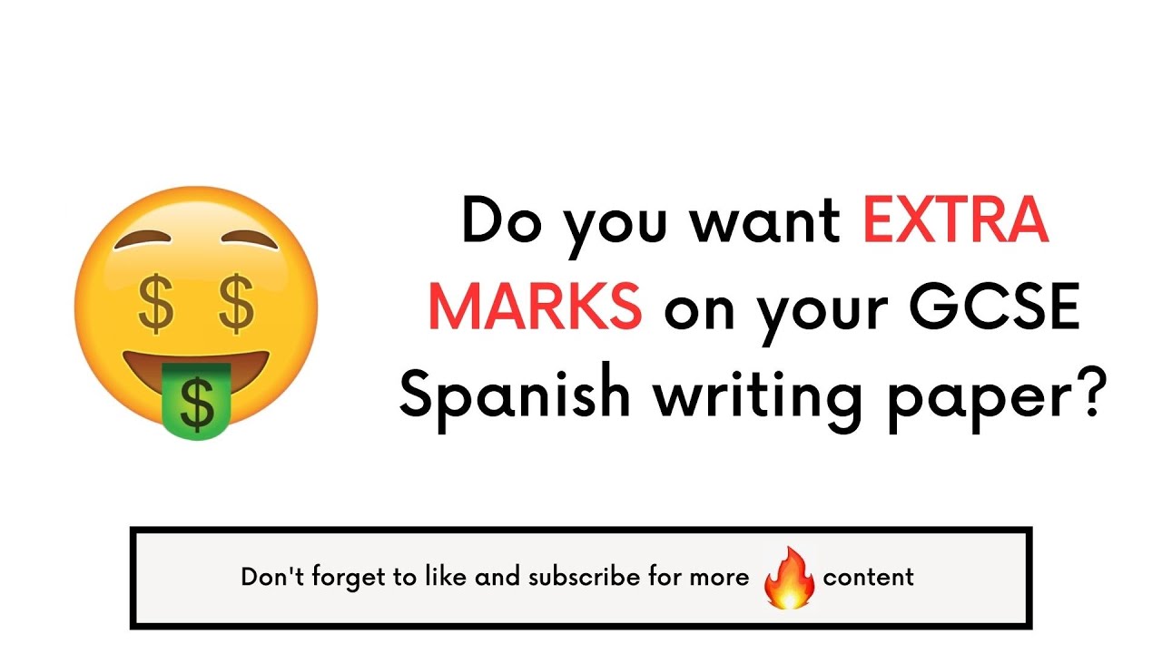 GCSE Spanish: Use this phrase to get extra marks on your writing paper ...