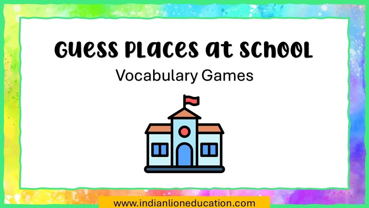 ESL Games - Guess places at school quizz - YouTube