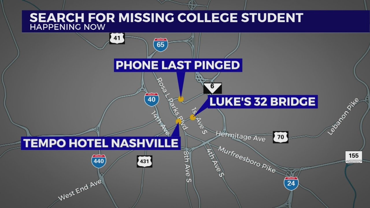 Authorities continue search for missing college student in Nashville ...