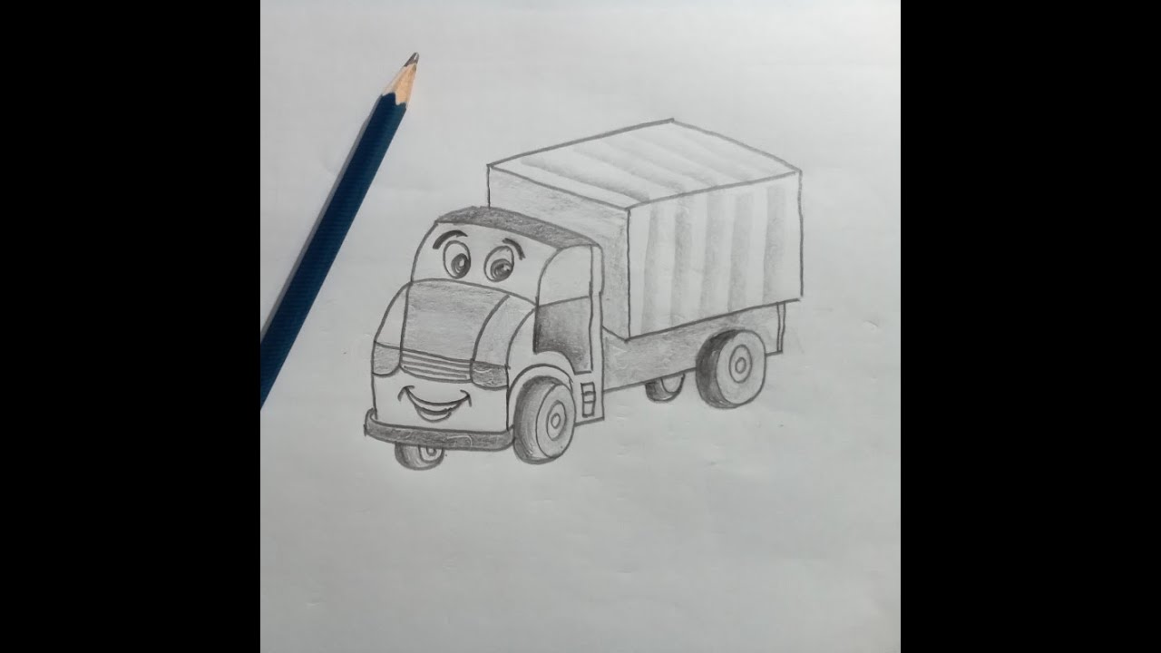 Lorry Drawing for Kids, Toddlers | How to Draw Lorry for children's ...