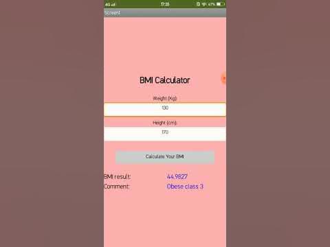 BMI Calculator with MIT App Inventor - YouTube