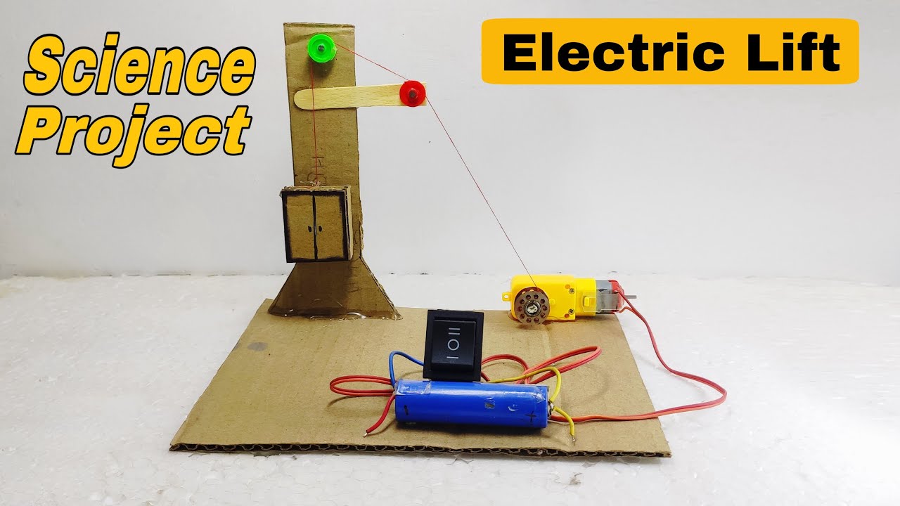 Electric Lift Project || Science Project || electric project How || To ...