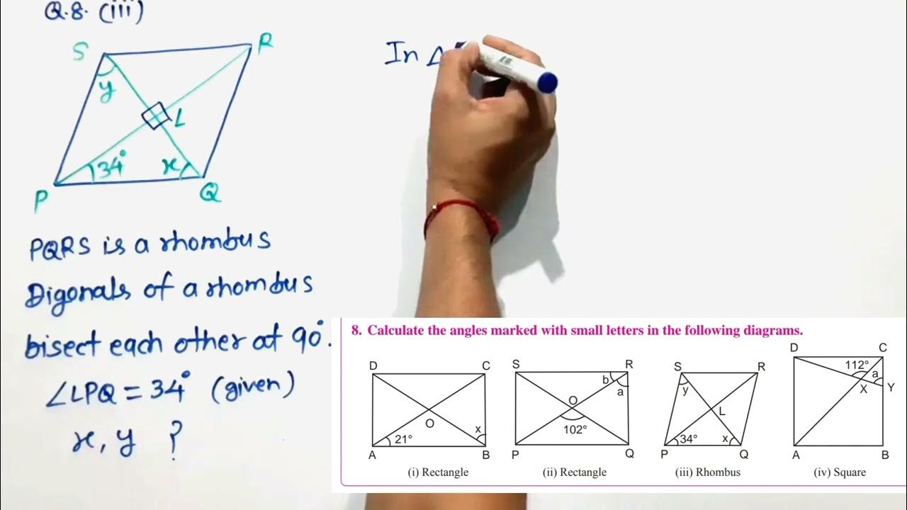 calculate the angles marked with small letters in the following diagrams. Q-8 of Ex-13 b class ...