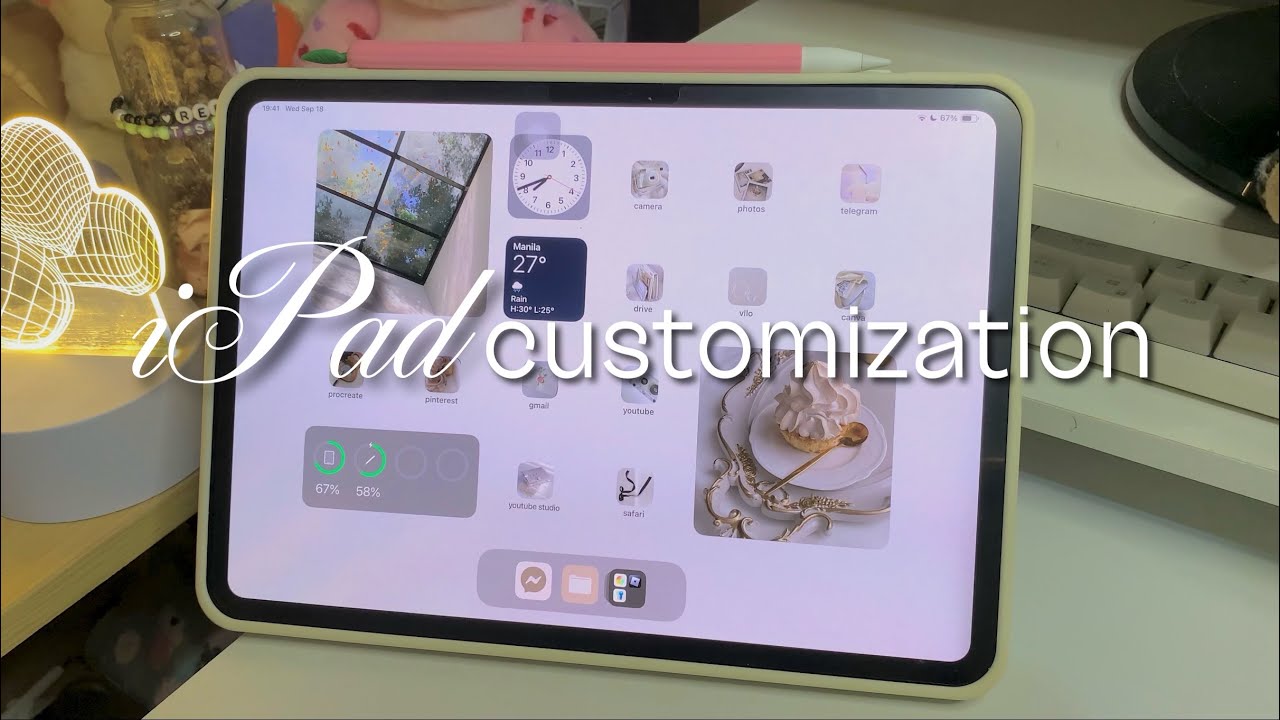 how to customize your ipad 🧸☁️ ios18 ipad customization | app icons ...