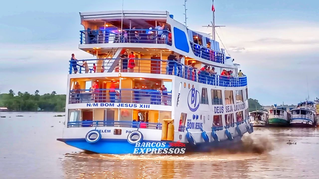 NAVIO BOM JESUS XIII SAINDO PARA BELÉM DO PARÁ - YouTube