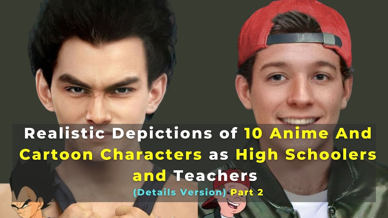 Realistic Depictions of 10 Anime And Cartoon Characters as High ...