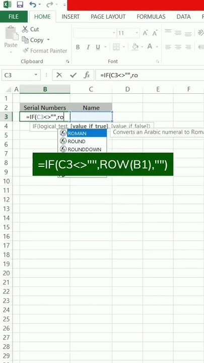 🙏excel Tips And Tricks Automatically Generate Serial Numbers In Excel
