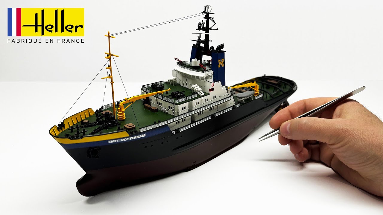SMIT ROTTERDAM ship model | Heller 1/200 - YouTube
