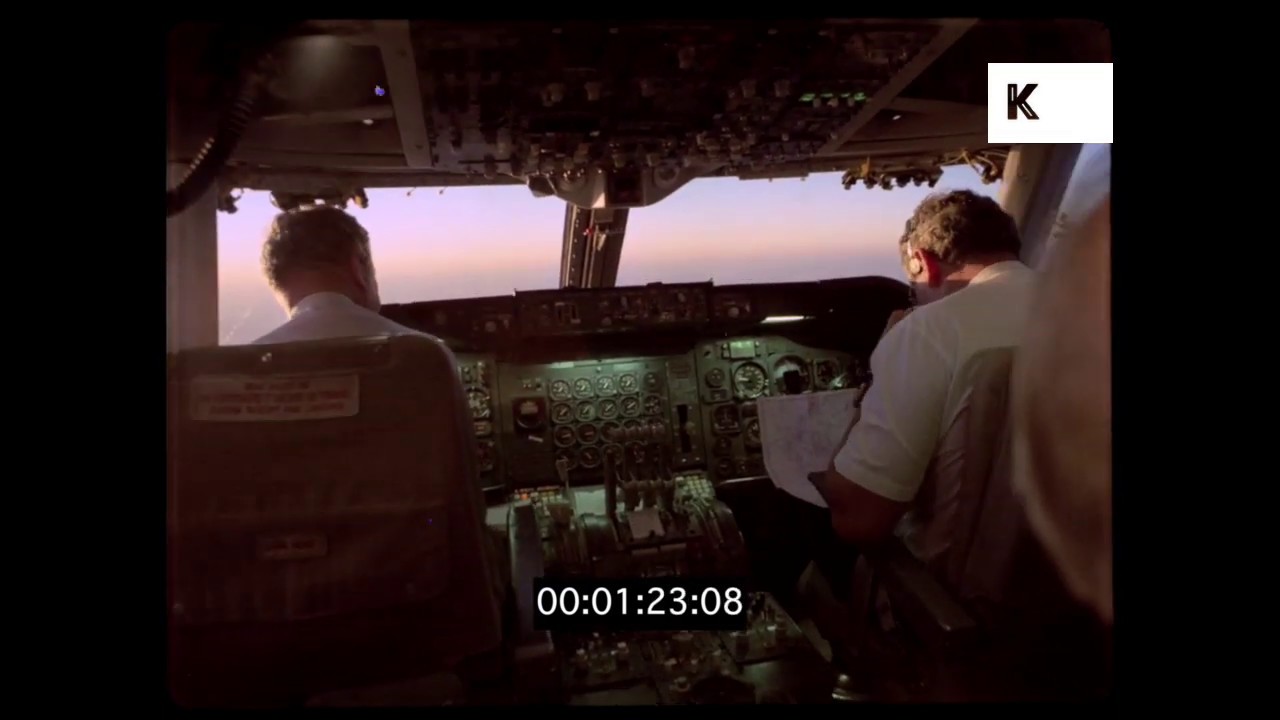 1970s Pilots in Cockpit, Plane Flying at Sunrise, 35mm - YouTube