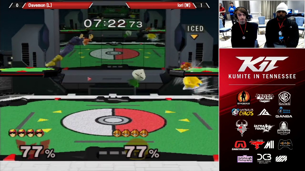 KIT18 - Davemon (Captain Falcon) vs Iori (Peach) - Melee grand finals ...