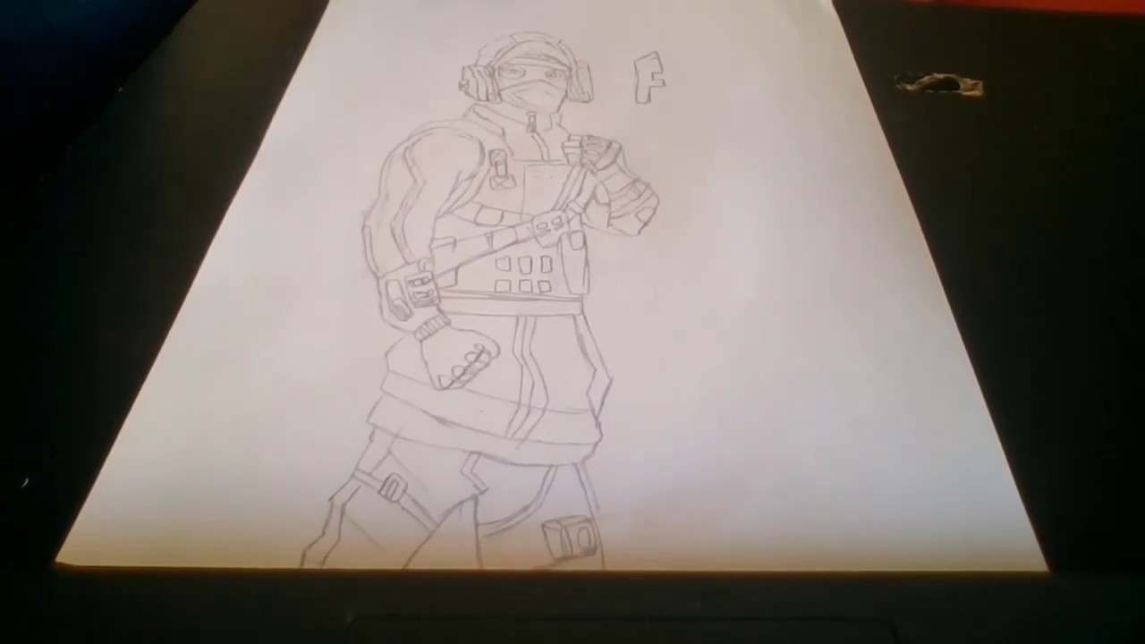 fortnite skin drawing-reflex - YouTube