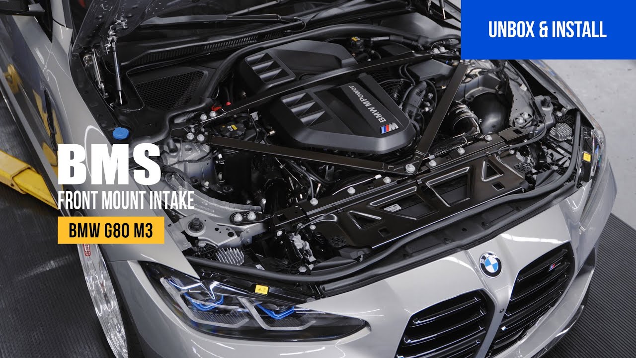 BMS Front Mount Intake G80 M3 Competition | SVB SVBimmer - YouTube