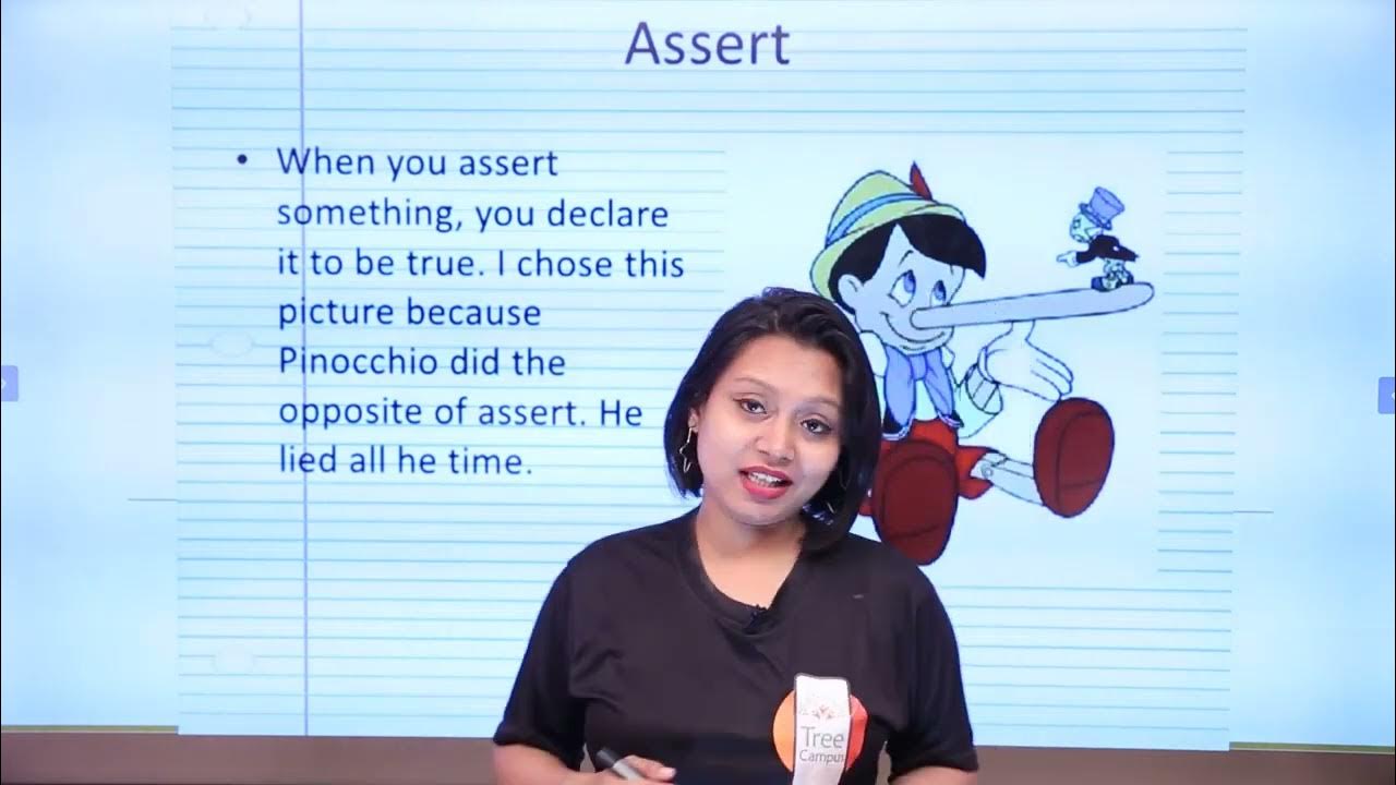 Boost Your Vocabulary with a FREE English Class: Word of the Day - Assert - YouTube