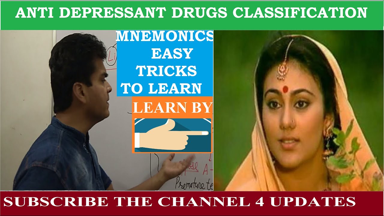 Antidepressant Classification Mnemonics|| How to remember SSRI, RIMA ...