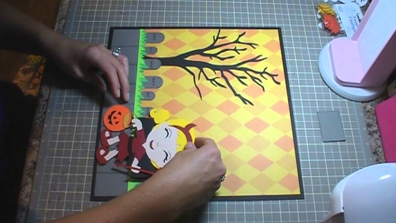 Lil Devil Scrapbook Layout (Silhouette SD), Episode 149 - YouTube