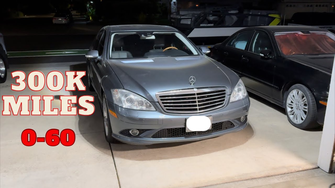 How Fast is a 300K Mile Mercedes S550? (0-60 & 1/4 Mile) - YouTube
