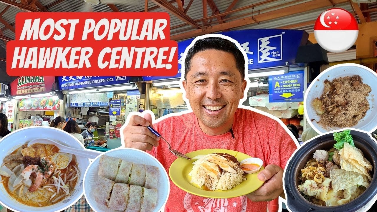 BEST EATS AT MAXWELL FOOD CENTRE IN SINGAPORE 🇸🇬 Michelin Chicken ...