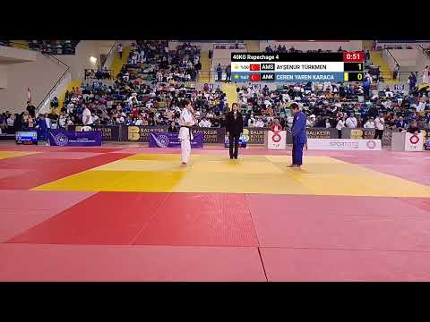 AYŞENUR TÜRKMEN - CEREN YAREN KARACA 40KG Repechage 4