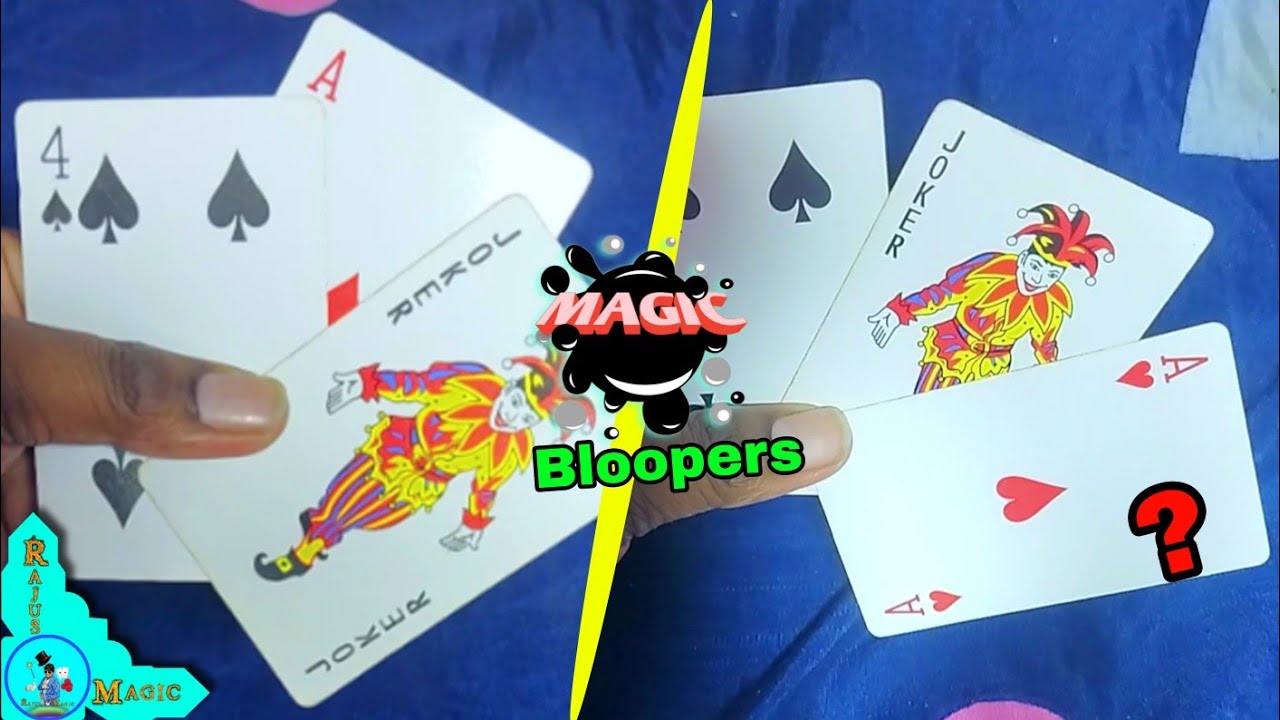 A Diamond to A Heart playing card Magic bloopers by Rajus Magic - YouTube