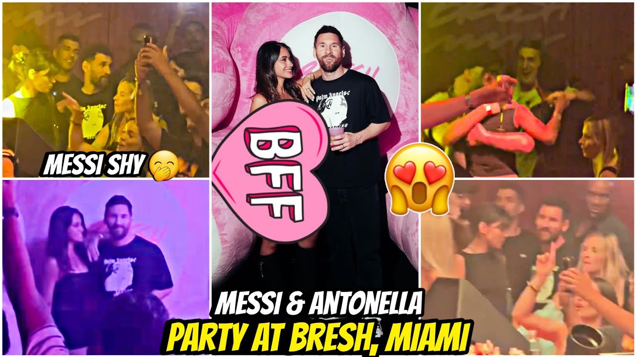 😍Messi Partying With Antonella at Bresh, Miami after the GOAT gave us ...