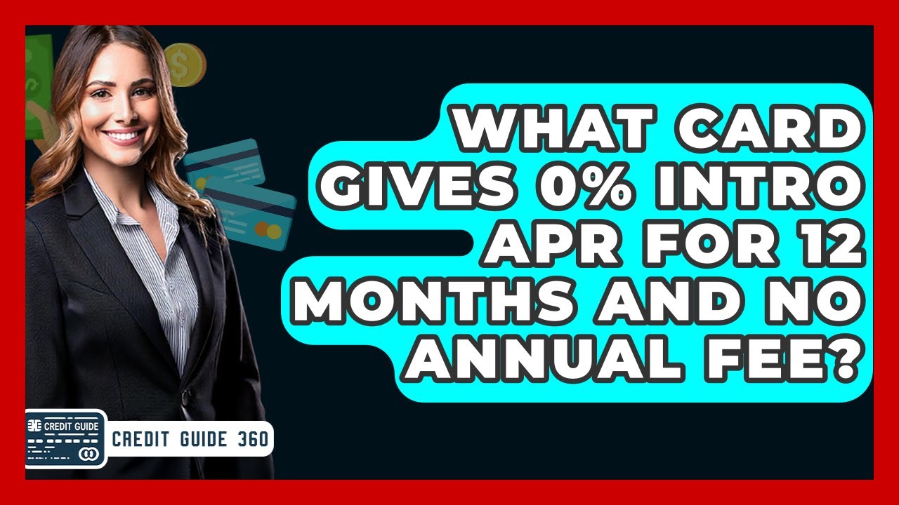 What Card Gives 0% Intro APR For 12 Months And No Annual Fee ...