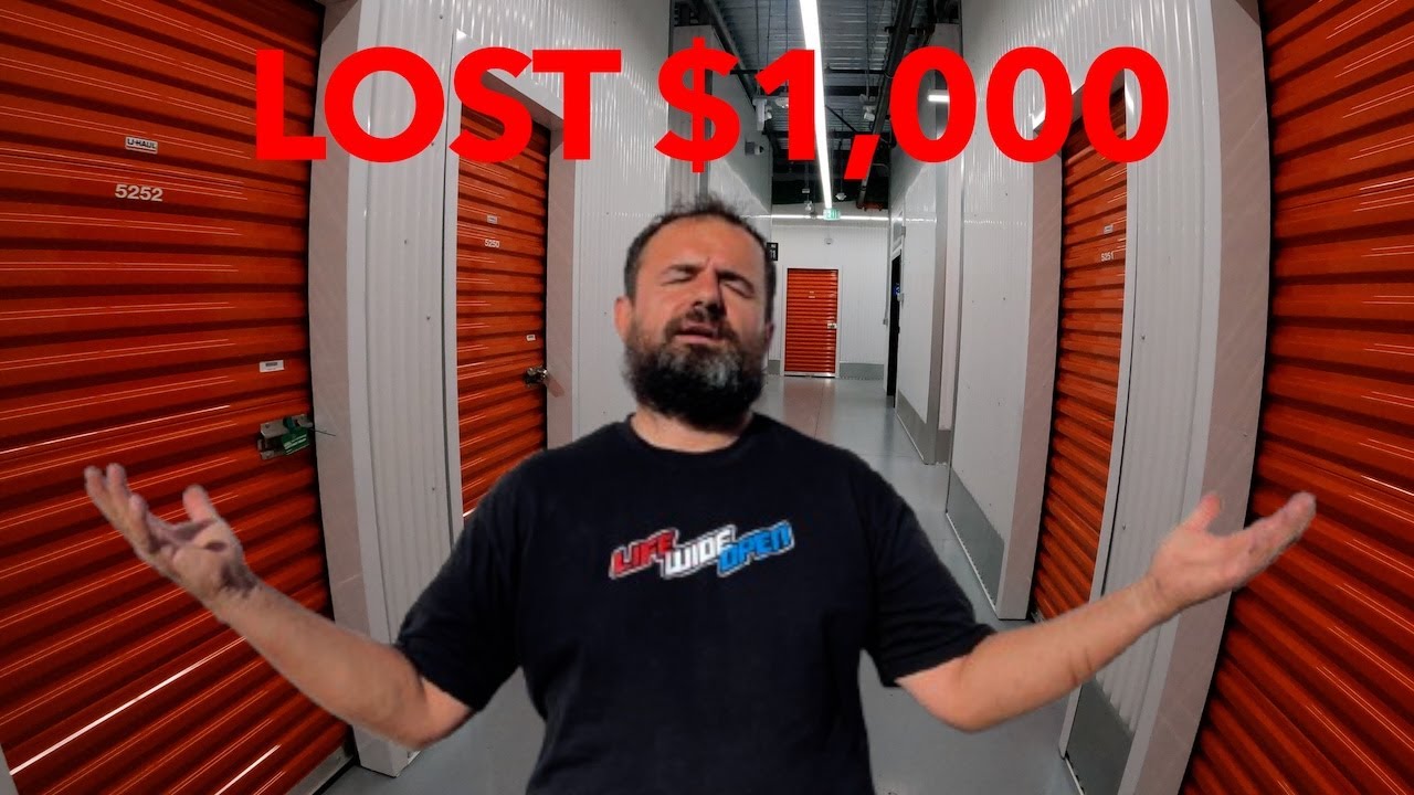 Losing Money Storage Unit Auction - YouTube
