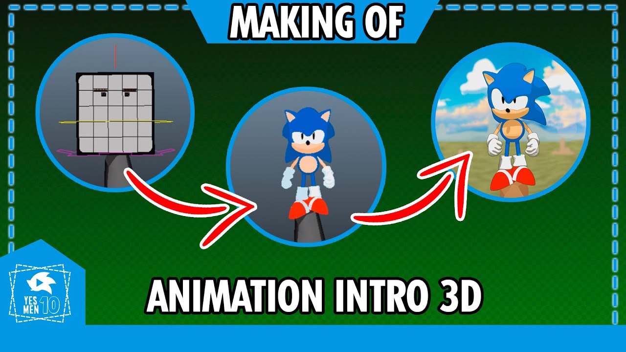 MAKING OF SONIC CD INTRO ANIMATION 3D (ONLY MUSIC) - YouTube