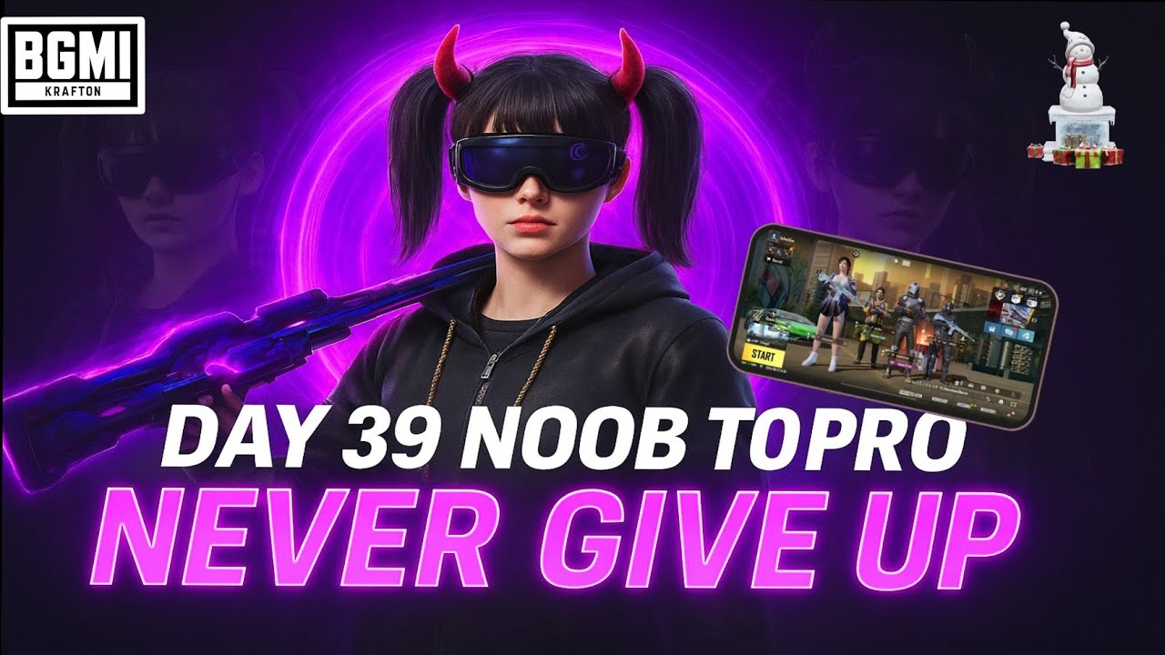 DAY 39 NOOB TO PRO 😈 | NEVER GIVE UP | Intense BGMI Gameplay | Come ...