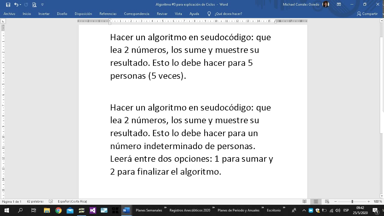 Ciclos de Repetición en Algoritmos, ciclo repetir - YouTube