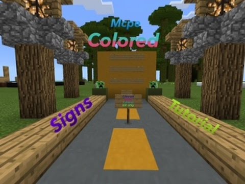 How to get colored signs in Minecraft + secret colours - YouTube