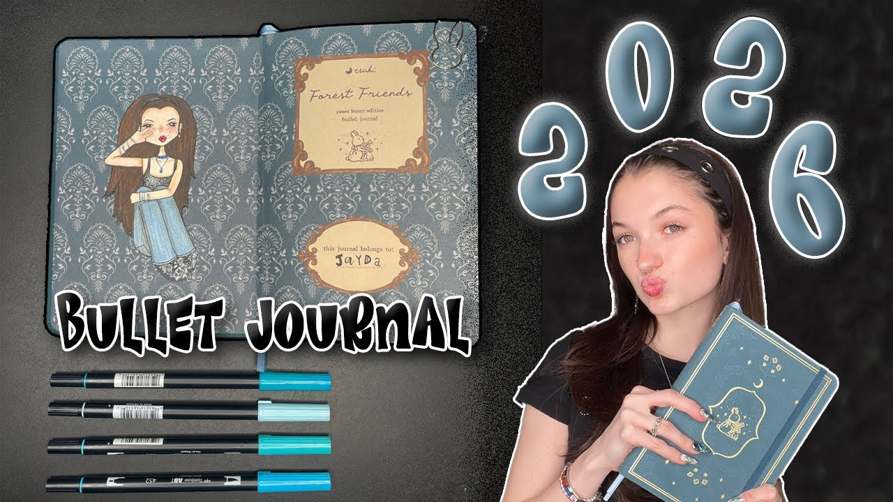 SETTING UP MY 2026 BULLET JOURNAL +17 SPREAD IDEAS - YouTube