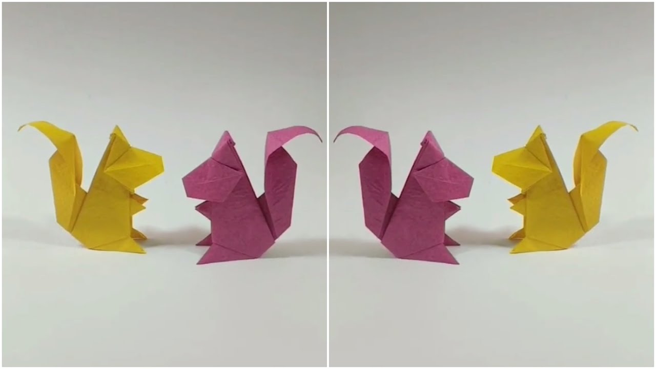 How to make an origami Squirrel - Fun & Easy Origami - YouTube