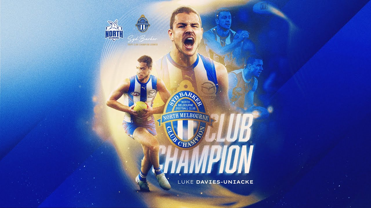 2024 Syd Barker Medal: Club Champion Luke Davies-Uniacke - YouTube