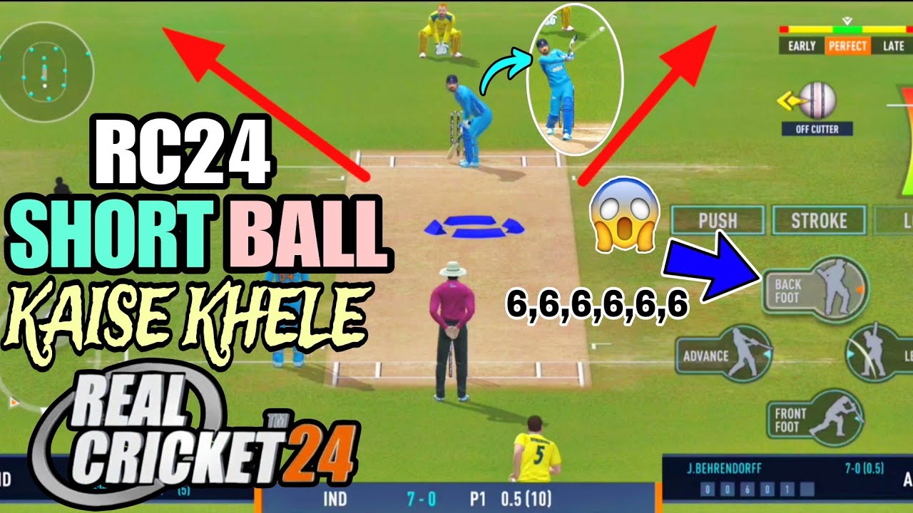 How To Play Short Ball in Real Cricket 24 | Real Cricket 24 Me Short ...