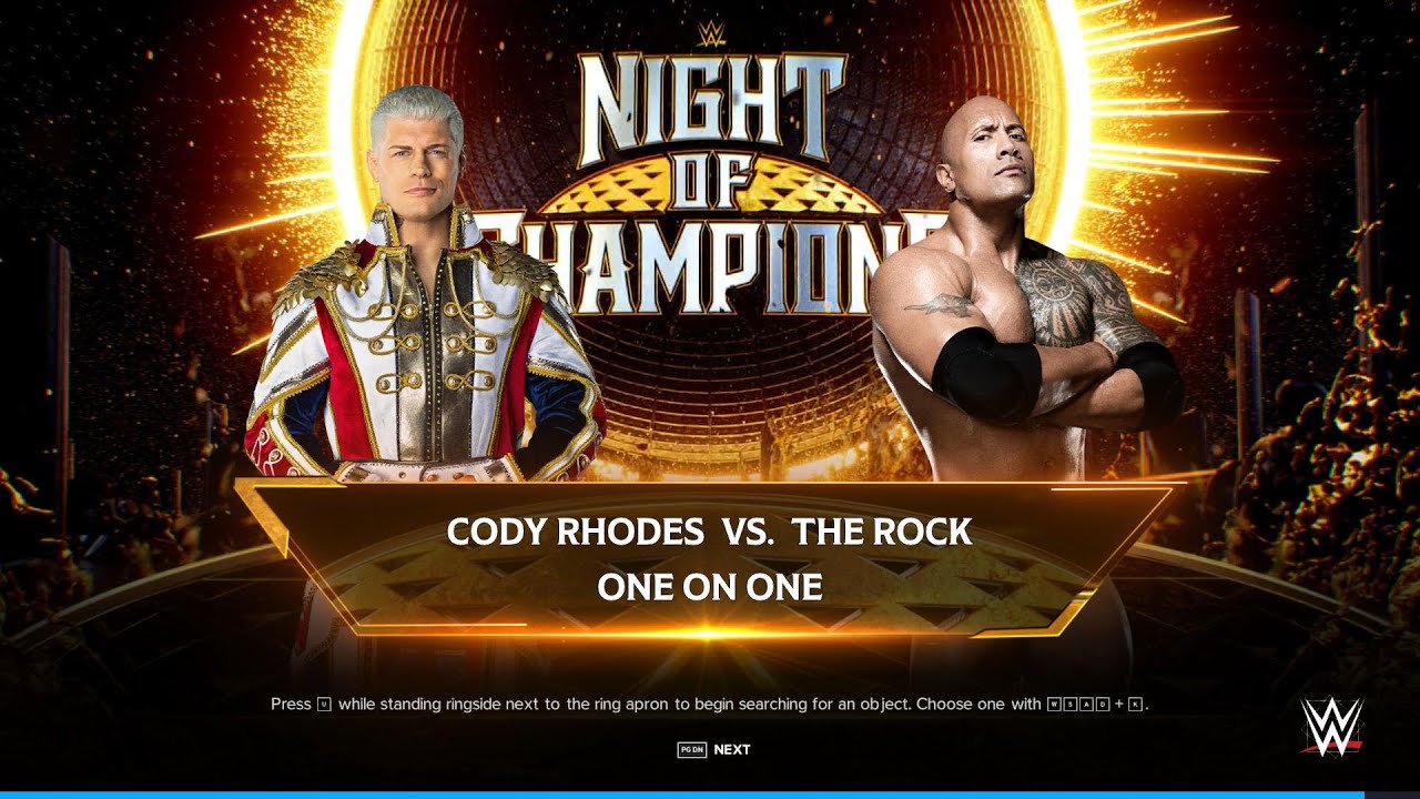 cody rhodes vs the rock full match - YouTube