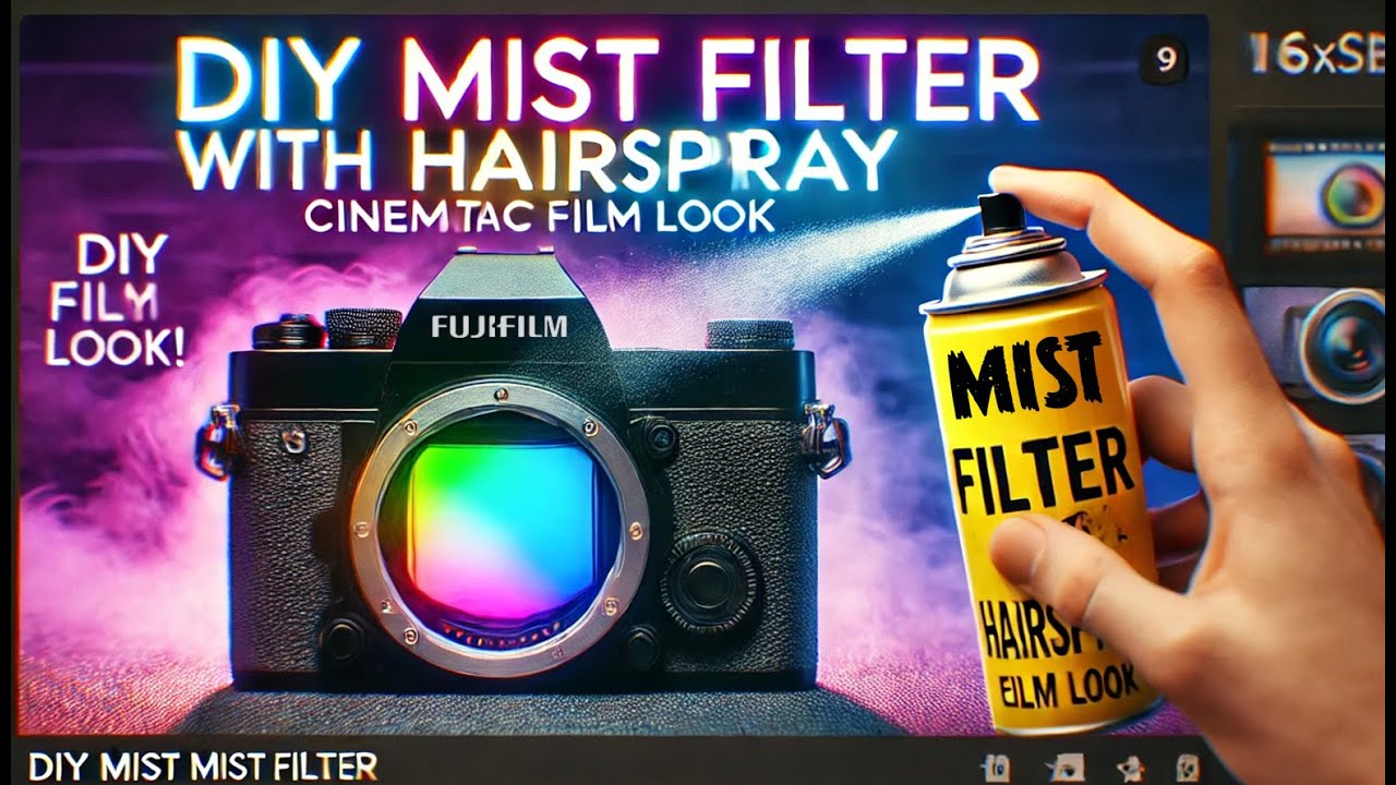 DIY Mist Filter with Hairspray for Cinematic film look! - YouTube