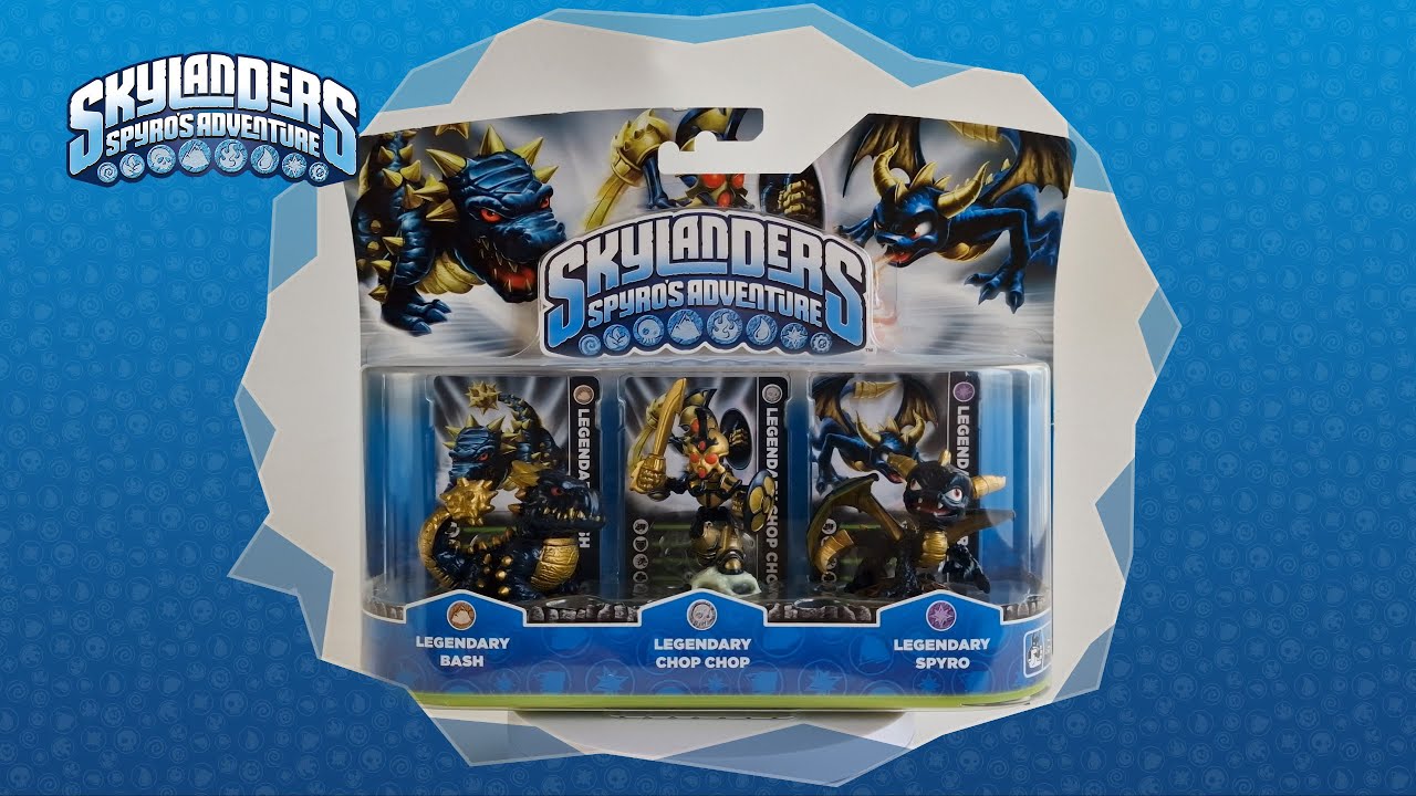 Skylanders Spyro's Adventure || Legendary Bash, Chop Chop, Spyro ...