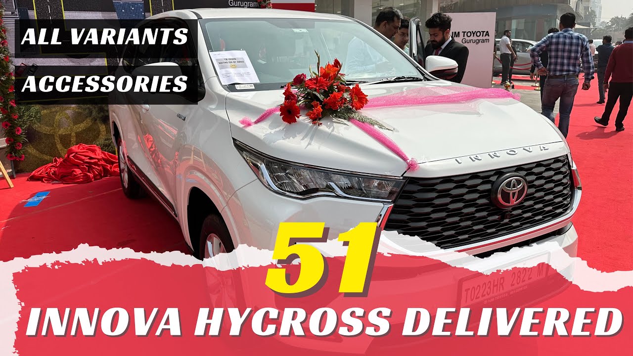 Toyota Innova Hycross 2023 Delivery Started | 51 Innova Hycross ...