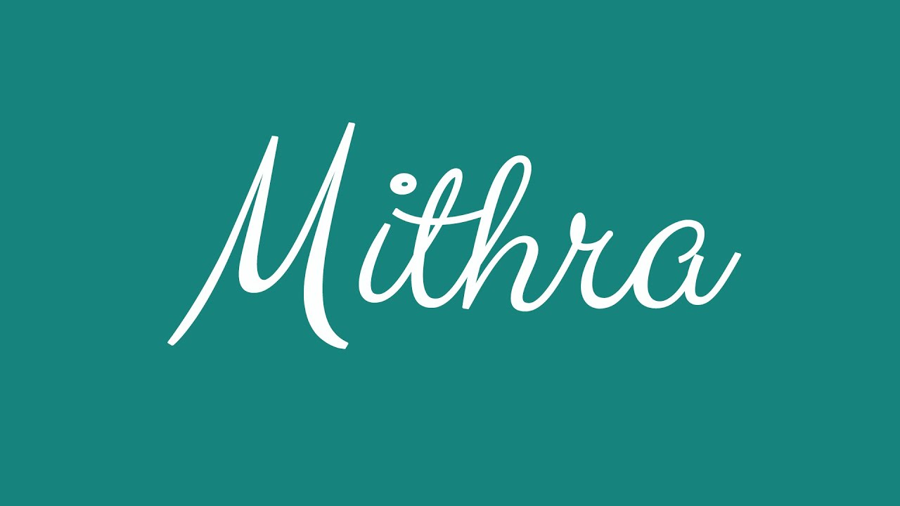 Learn how to Sign the Name Mithra Stylishly in Cursive Writing - YouTube